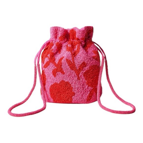 kate spade | Bags | Nwt Kate Spade Target Beaded Classic Rose ...